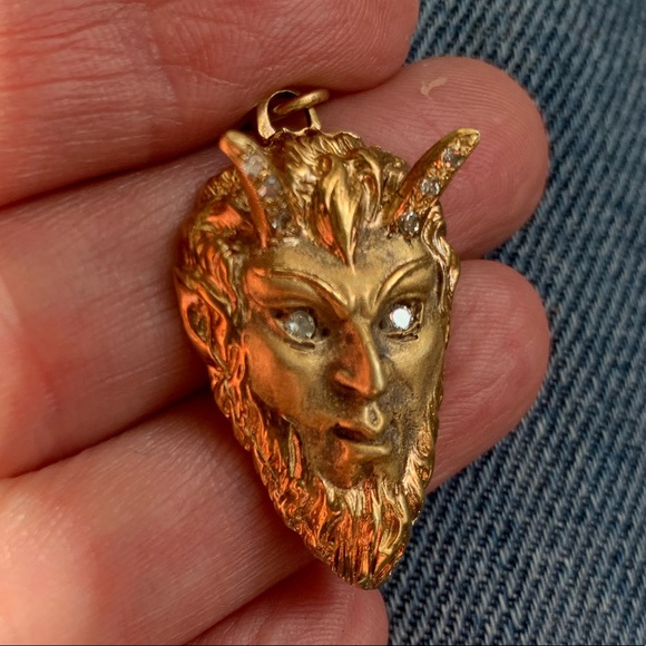 Jewelry | Pan Woodland Faun Pendant 14k Jersey Devil Real | Poshmark